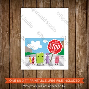 Crossing Guard Thank You Card Printable - Crossing Guard Appreciation ...