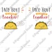 PRINTABLE Teacher Thank You Card - Taco Gift Card Holder for Teacher ...