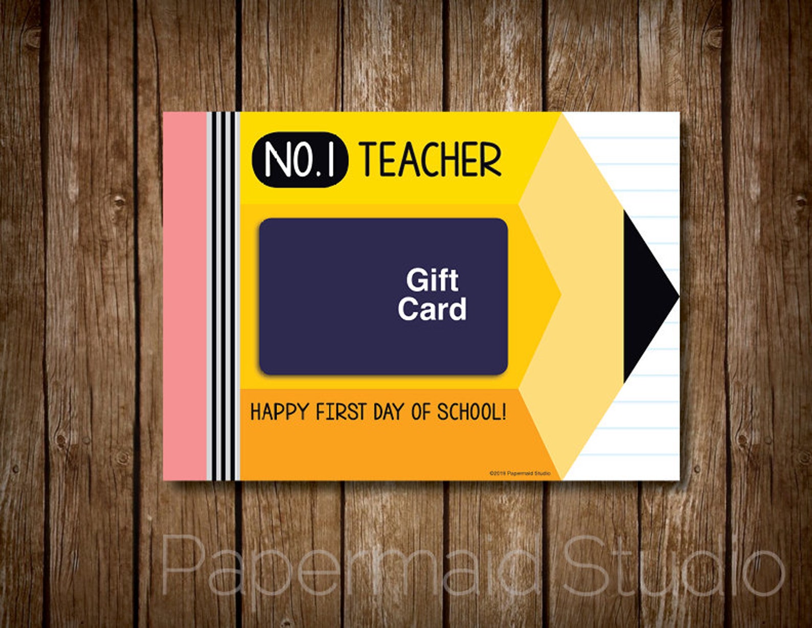 PRINTABLE Back to School Teacher Card First Day of School - Etsy