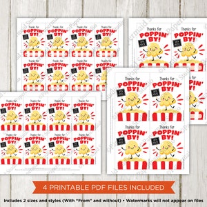Open House Popcorn Tag Printable - Popcorn Pop by Tag - Realtor Open ...