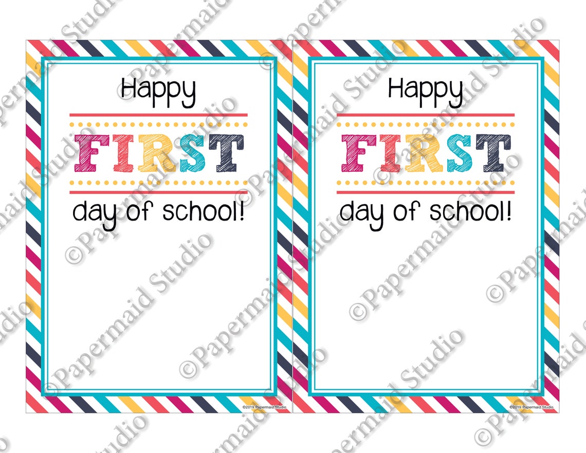 PRINTABLE Back to School Teacher Gift Card Holder First Day - Etsy
