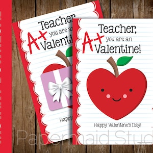 PRINTABLE Teacher Valentine Card Valentine's Day Card - Etsy