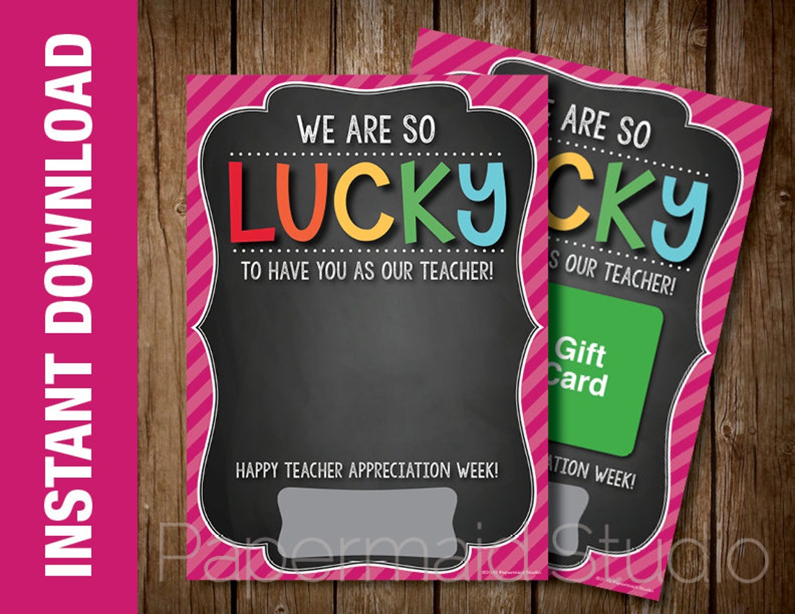 PRINTABLE Teacher Appreciation Week Card Teacher - Etsy