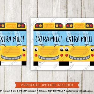 Bus Driver Gift - Printable Bus Driver Appreciation Card - School Bus ...