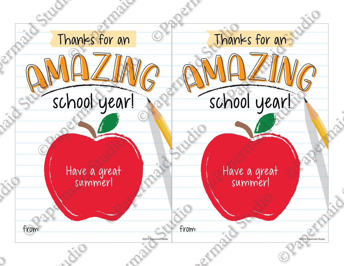 PRINTABLE Teacher Thank You Card Teacher Appreciation Card - Etsy