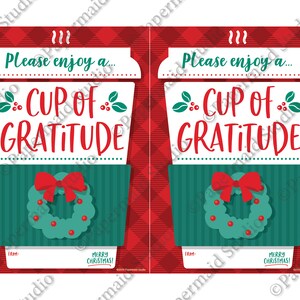 Christmas Coffee Gift Card Holder Printable- Teacher Thank You - PTA ...
