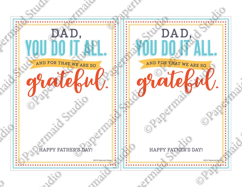Father's Day Gift Card Holder Printable Father's Day | Etsy