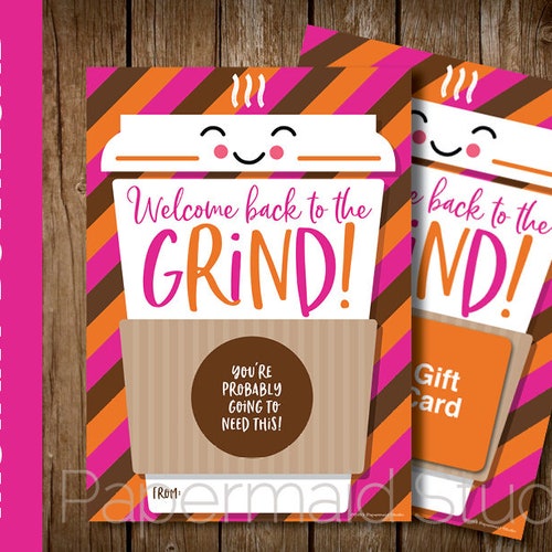 PRINTABLE Back to School Coffee Teacher Gift Card Holder - Etsy