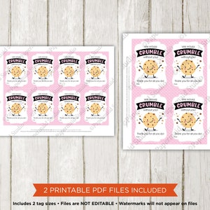 Employee Appreciation Gift - Printable Cookie Tags - Staff Appreciation ...
