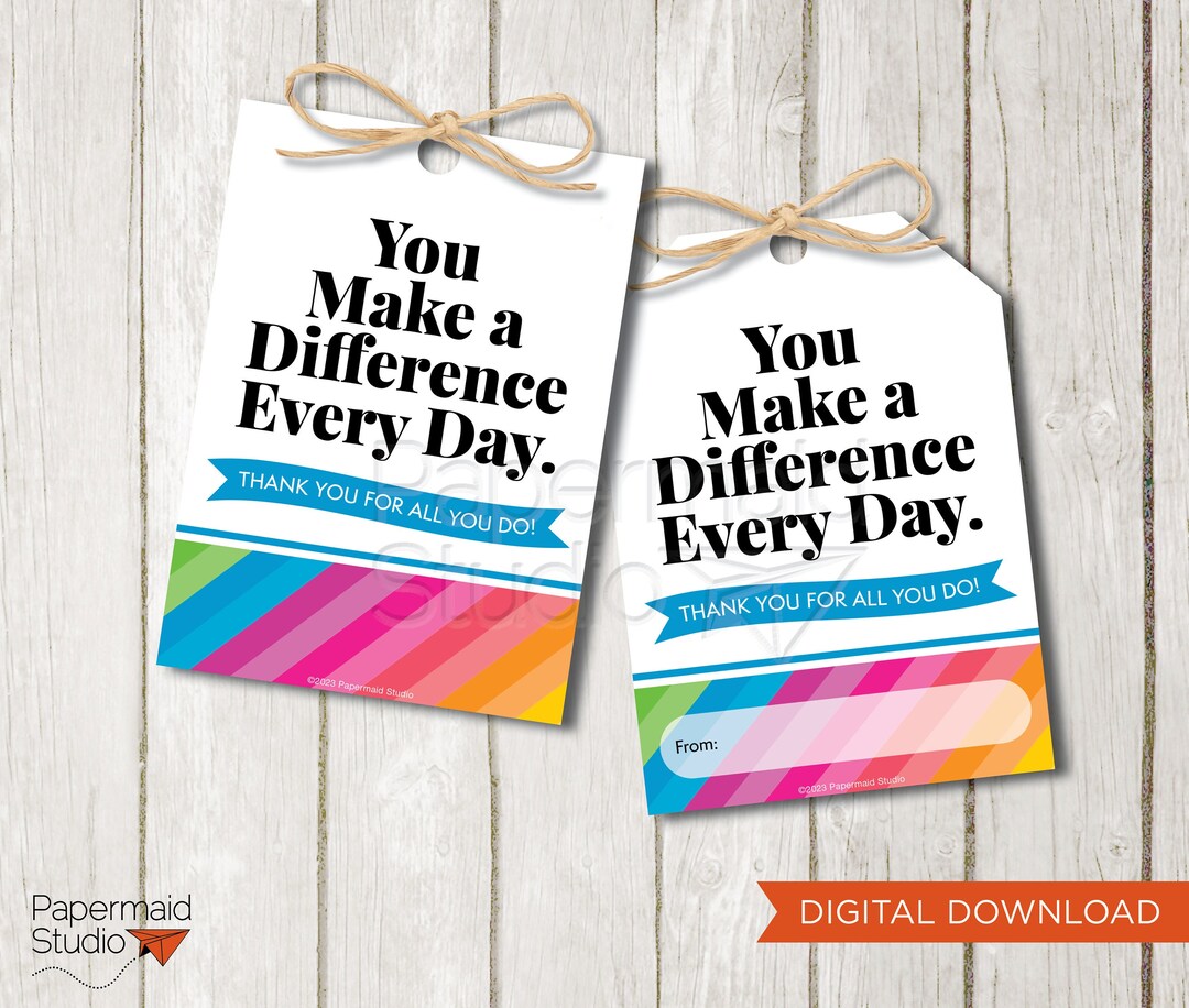 Employee Appreciation Gift Tag Administrative Professionals Gift ...