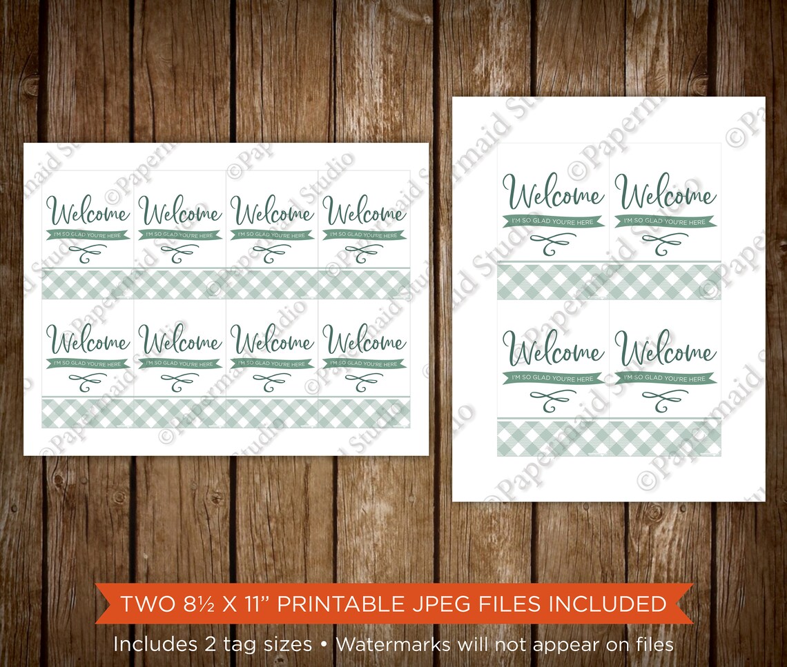 Welcome Back Gift Tag Printable Employee Staff Back to Work - Etsy