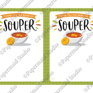 Printable Staff Appreciation Gift Card Holder - Soup & Sandwich Bakery ...