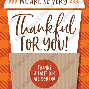 PRINTABLE Thanksgiving Coffee Gift Card Holder - Teacher Thanksgiving ...
