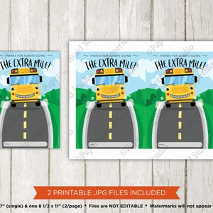Bus Driver Gift - Bus Driver Appreciation Printable - Bus Driver Thank ...