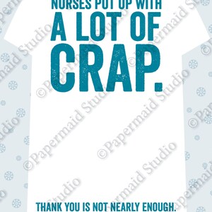 Nurses Day Thank You Gift Card Holder Printable Nurse Thank - Etsy