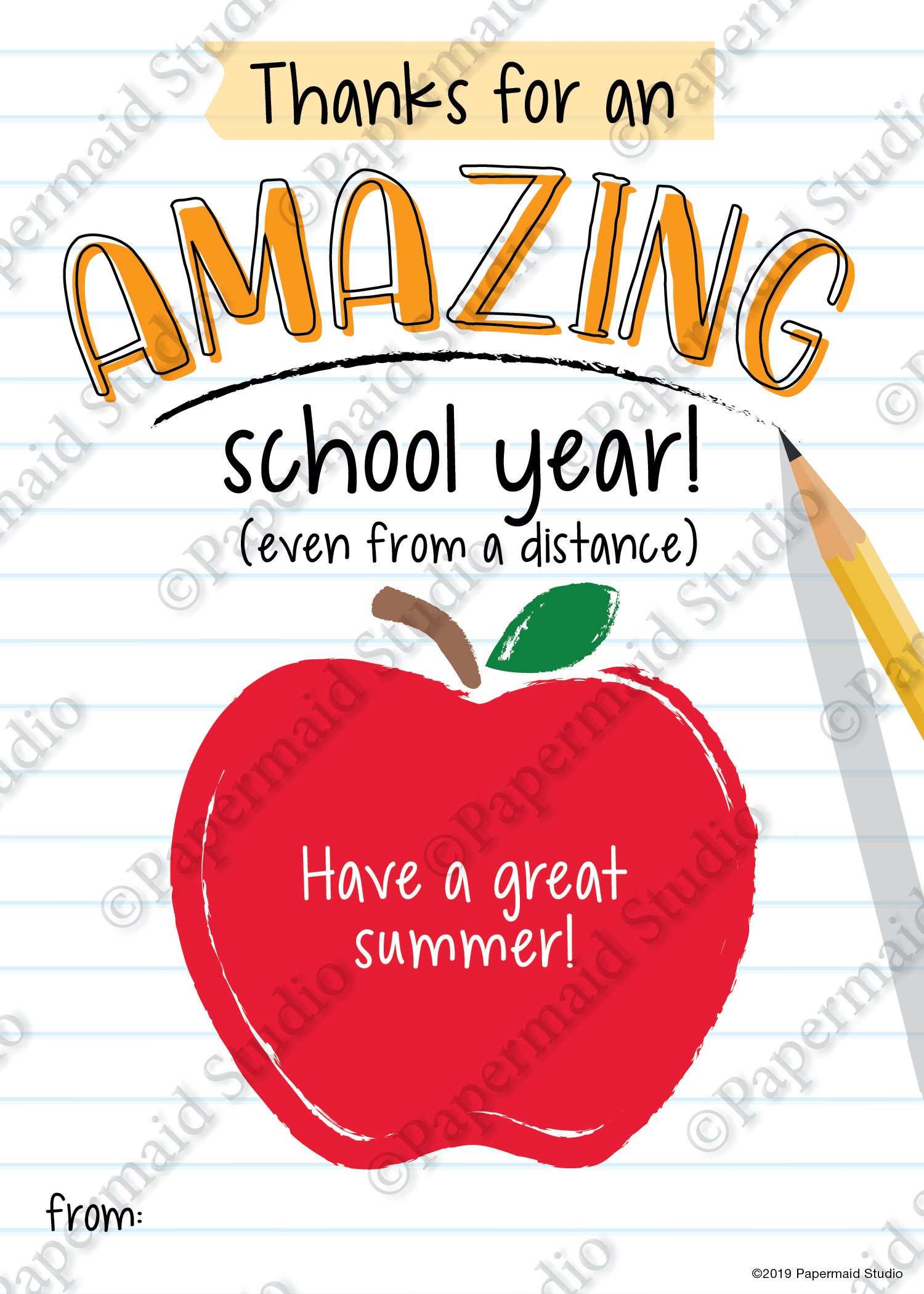 Virtual Teacher Appreciation Week Gift Card Holder Printable | Etsy