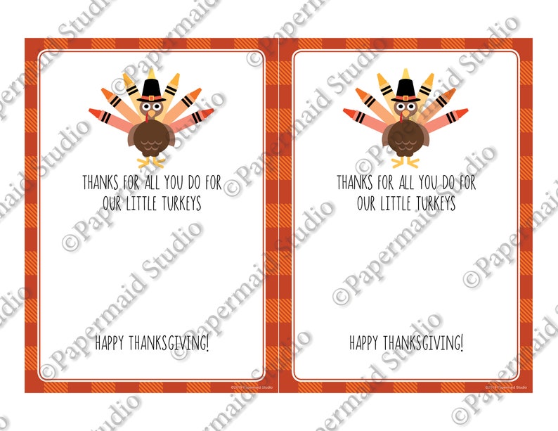 PRINTABLE Teacher Thanksgiving Gift Card Holder School - Etsy