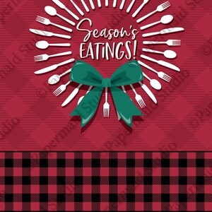 PRINTABLE Christmas Restaurant Gift Card Holder -- Restaurant Holiday ...