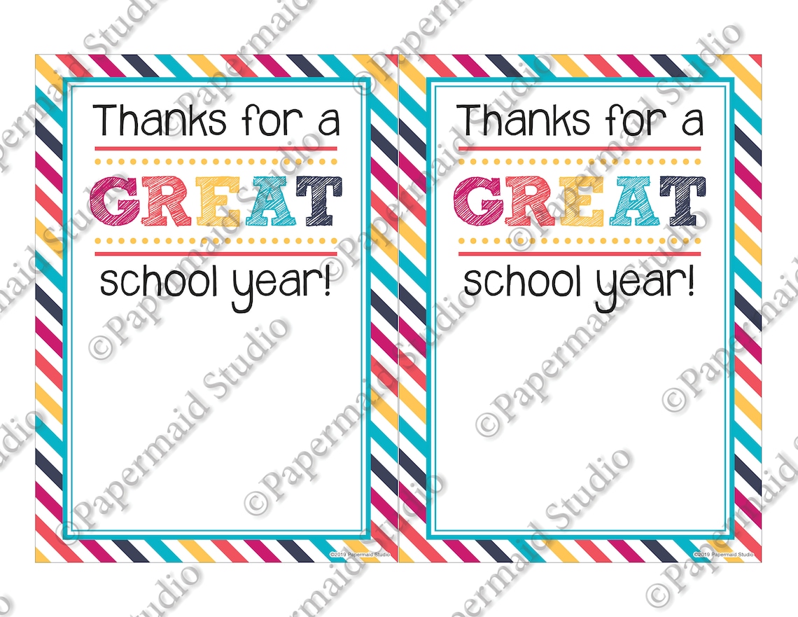 PRINTABLE Teacher Thank You Card Teacher Appreciation Card - Etsy