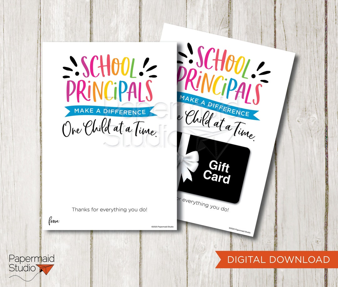Principal Appreciation Gift - Principal Gift Card Holder - Principal ...