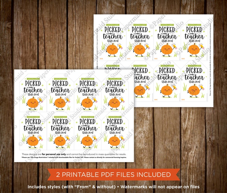 Halloween Teacher Gift Tag Printable Teacher Halloween Tag - Etsy