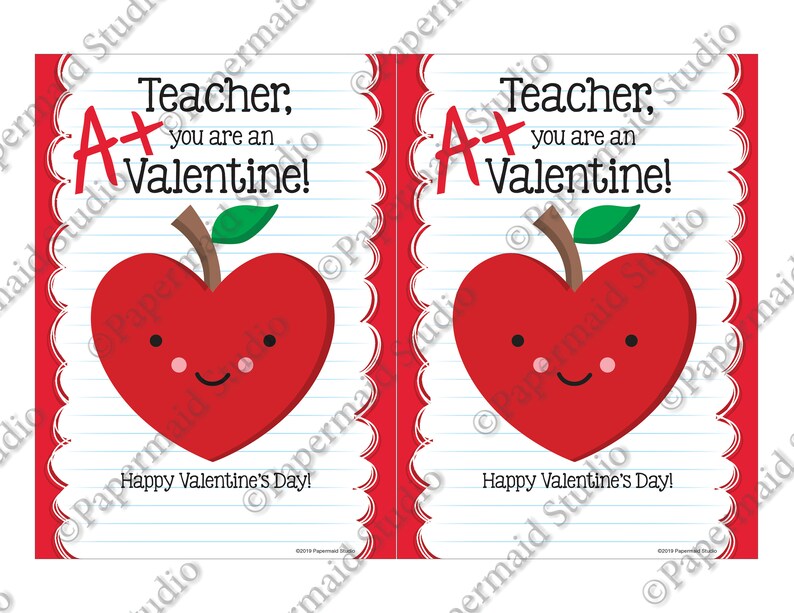 PRINTABLE Teacher Valentine Card Valentine's Day Card - Etsy