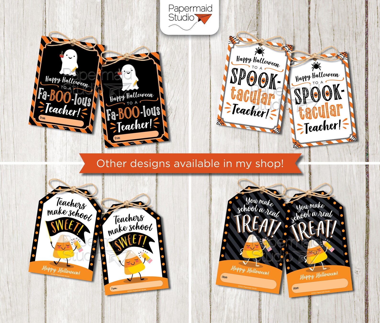 Teacher Halloween Gift Card Holder Printable - Teacher Coffee Card ...