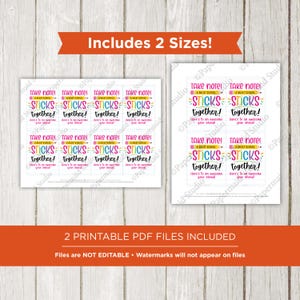 Back to School Tag Printable - First Day of School Sticky Note Gift Tag ...