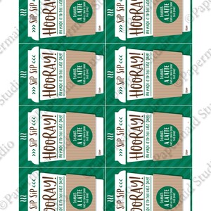 PRINTABLE Teacher Coffee Gift Tag - Last Day of School Teacher Tag ...