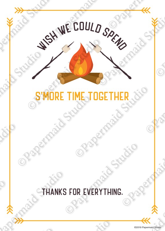 Paper & Party Supplies PRINTABLE Summer Camp Counselor Thank You Card ...
