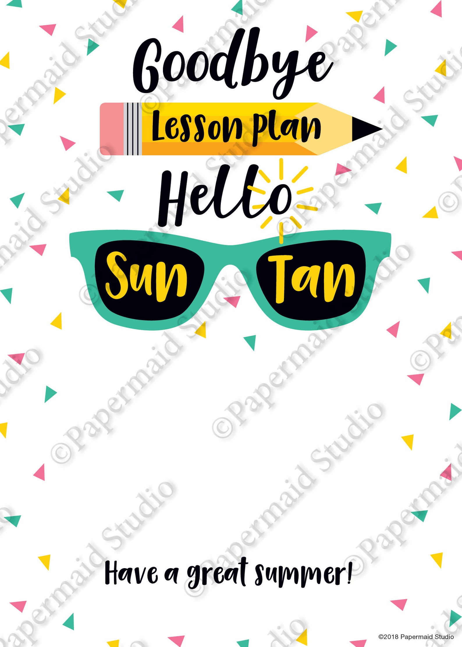 Last Day of School Teacher Thank You Card Printable Teacher - Etsy