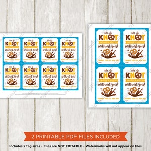 Teacher Appreciation Gift - Pretzel Gift Tag Printable - Employee ...
