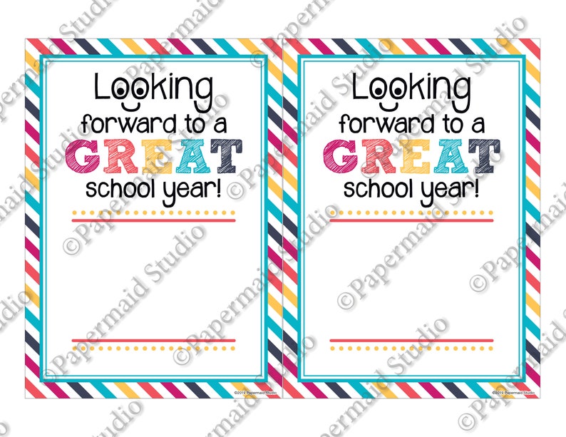 PRINTABLE Back to School Teacher Gift Card Holder First Day | Etsy