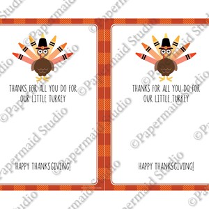 PRINTABLE Teacher Thanksgiving Gift Card Holder - School Teacher ...
