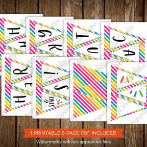 Teacher Thank You Banner Printable Teacher Appreciation Week Gift ...