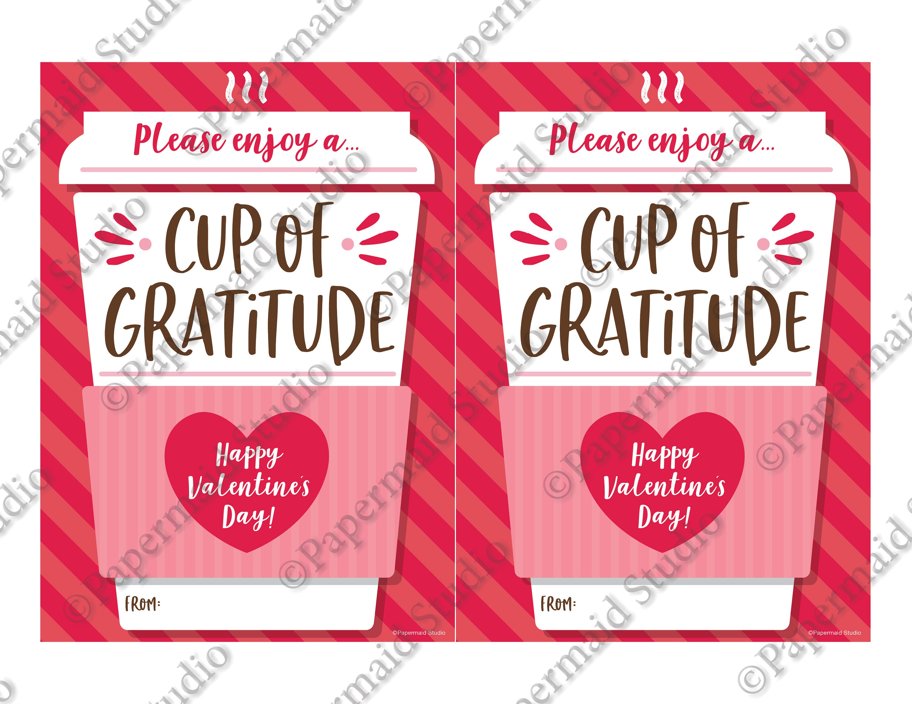 PRINTABLE Teacher Valentine's Day Coffee Gift Card Holder - Etsy