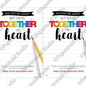 PRINTABLE Teacher Appreciation Week Card - Virtual Teacher Appreciation ...