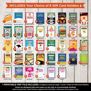 College Student Gift Card Book Printable Bundle - College Survival Kit ...