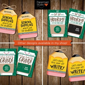 Start This Year off Write Tag Printable - First Day of School Pencil ...