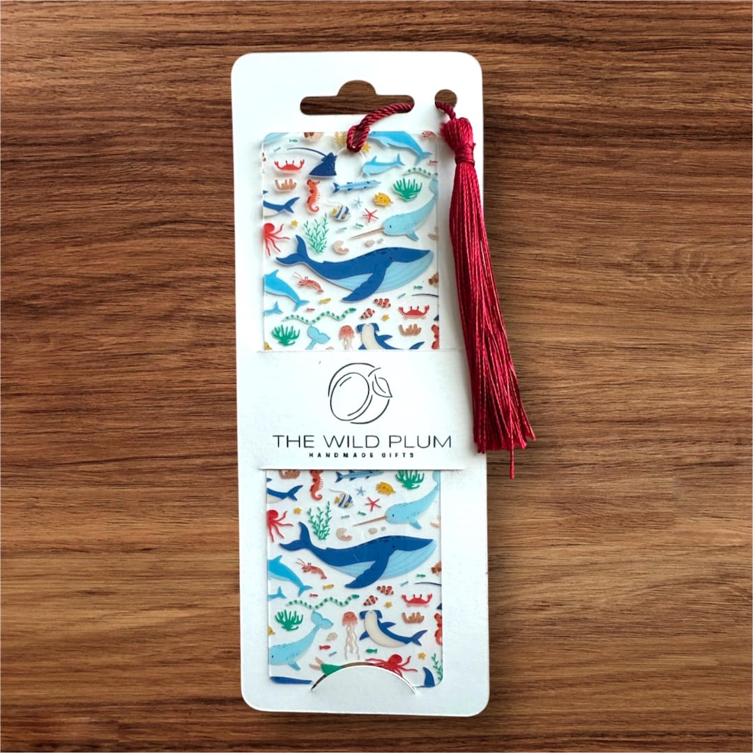 Flexible Bookmark With Sea Creatures - Etsy