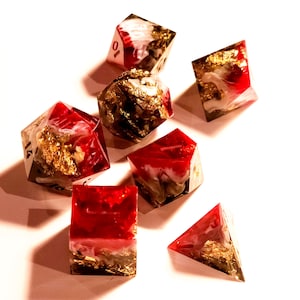 Bloodlines Astarion BG3 Gold, Red, and Black Handmade Sharp Edge Resin ...