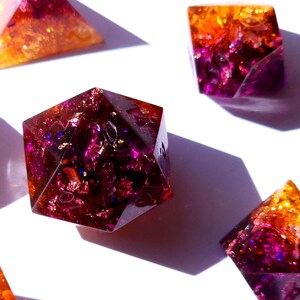 Wish custom Paint Handmade Sharp Edge Resin Dice Set for - Etsy UK