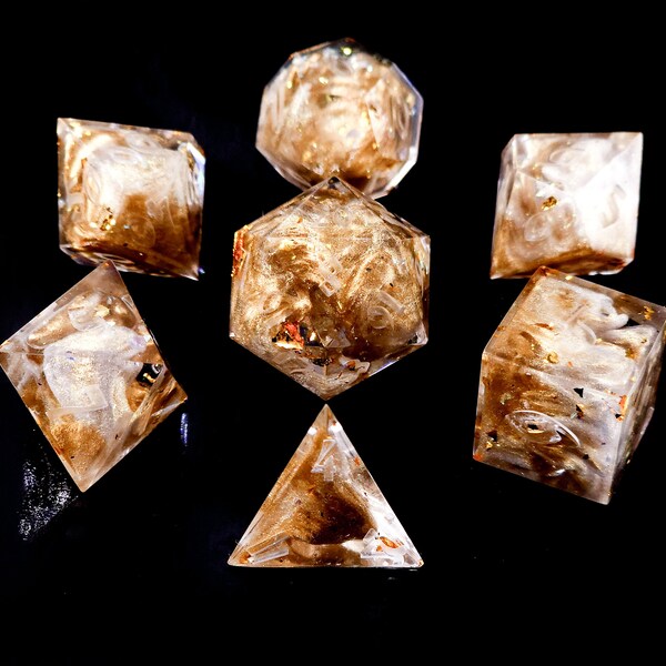Gold Dice Set - Etsy
