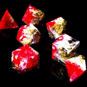 Bloodlines Astarion BG3 Gold, Red, and Black Handmade Sharp Edge Resin ...