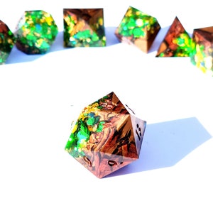 Wild Shape - Halsin BG3 - Green and Brown Handmade Sharp Polyhedral ...