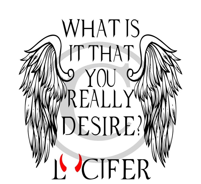 Lucifer Design for Tshirts, Mugs, Decals and More .eps .jpg .pdf .png ...