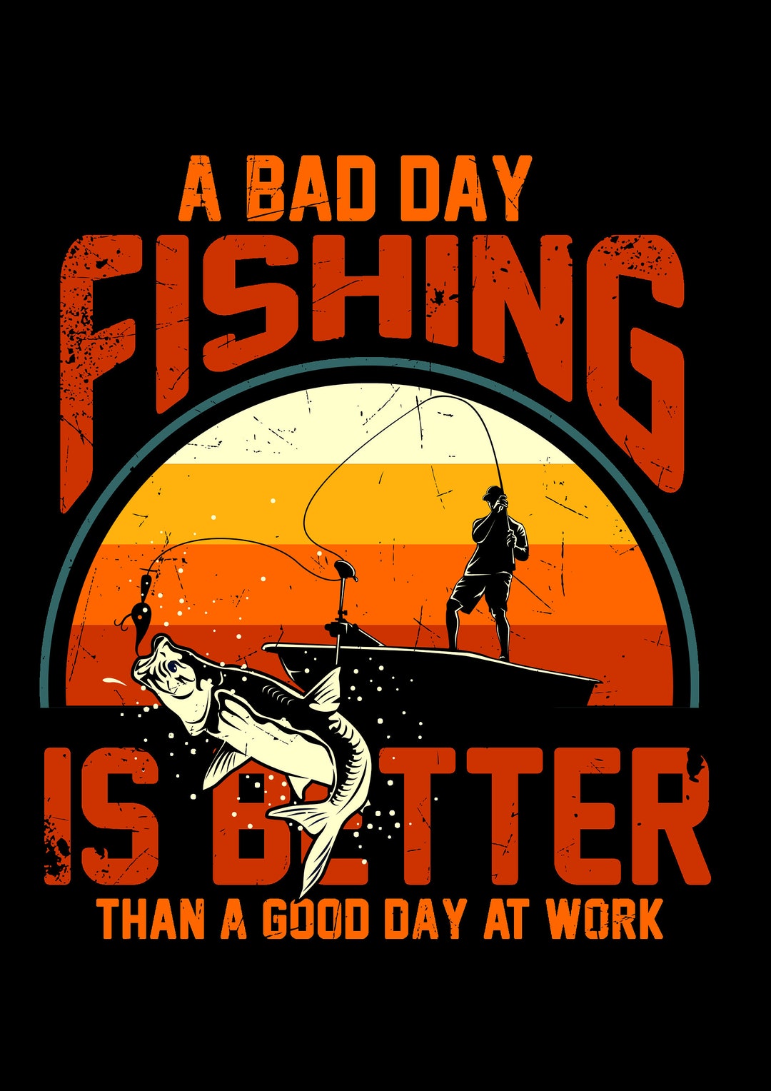 High Resolution Fishing is Better | Digital Download | .png - Etsy