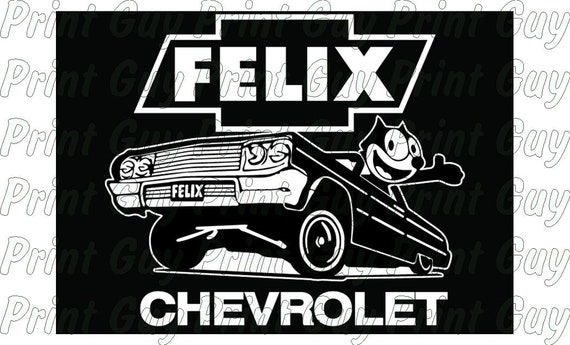 Felix the Cat 1964 Chevrolet Impala .svg .ai .jpg .png - Etsy Canada