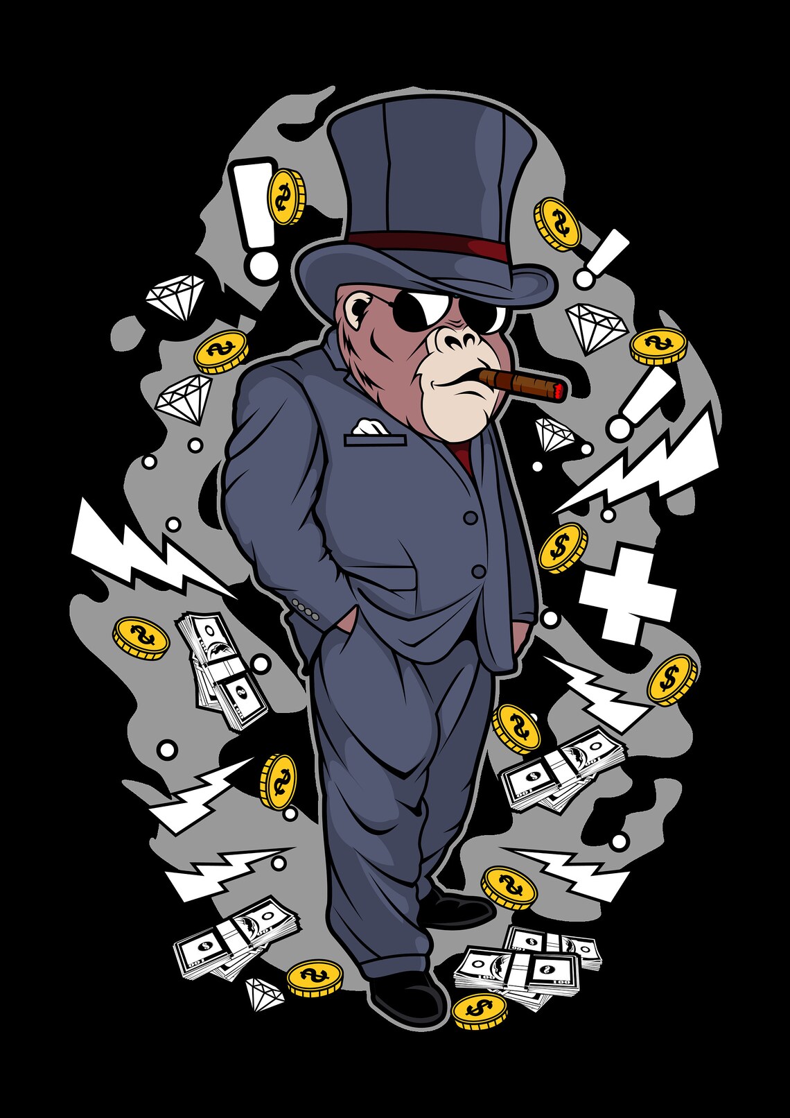 High Resolution Money Man Digital Download .png - Etsy