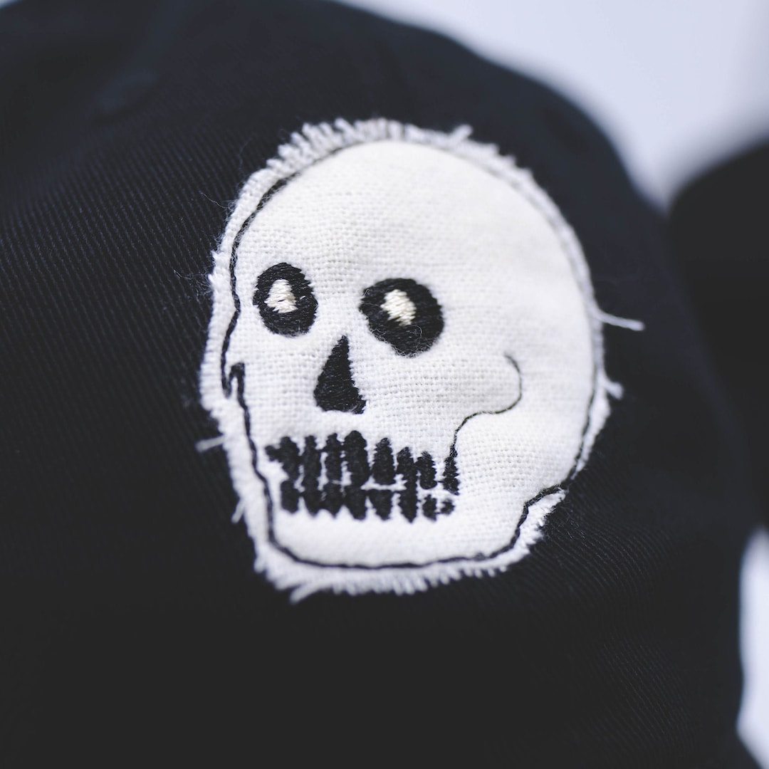 Cloth Skull // Hand Cut Cap - Etsy